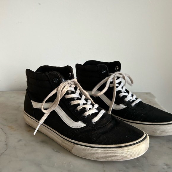 Vans | Shoes | Vans Sk8 Filmore High Top Skate Sneaker Black And White ...